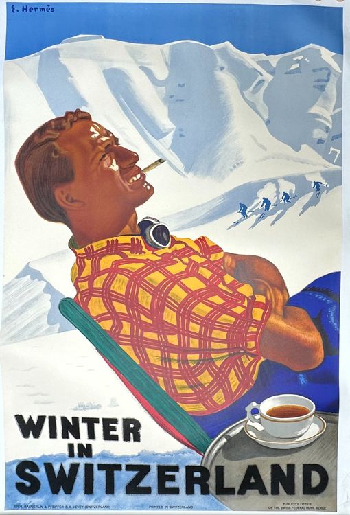 Wunderschönes Plakat von Eric Hermès aus dem Jahre 1938 (Neu (gemäss ...
