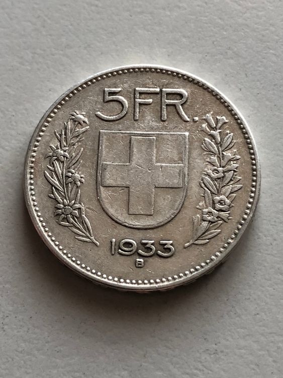 5 Fr. 1933 (Gebraucht) in Schötz für CHF 13 – mit Lieferung auf Ricardo kaufen