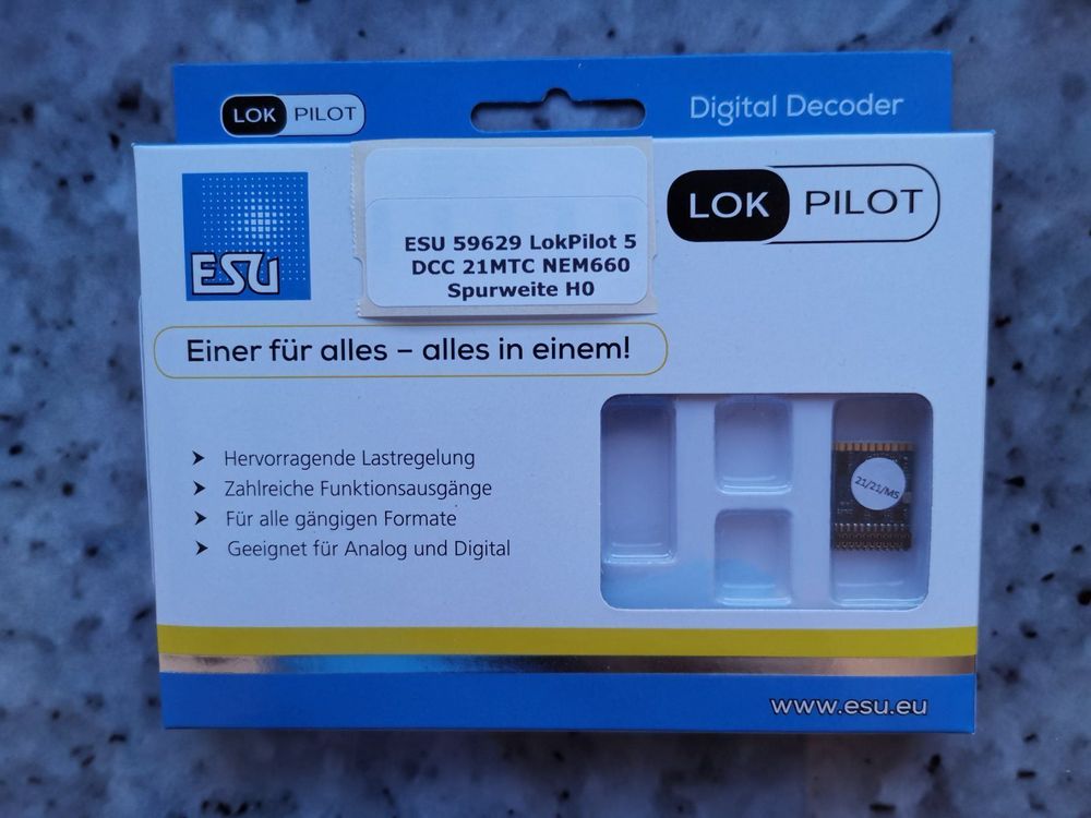 ESU 59629 LokPilot 5 DCC 21MTC NEM660 (Neu und originalverpackt) in Binningen für CHF 39.5 – mit ...