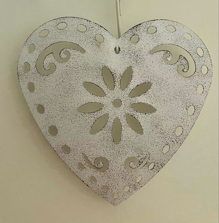 Metall Herz zum Aufhängen, Shabby Chic/Landhaus, Neu! | Kaufen auf Ricardo