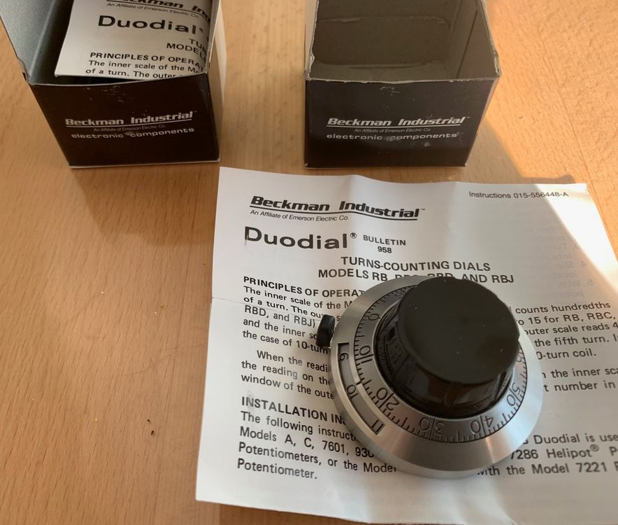 2 Stück Industrial Duodial Turns Counting Dial Model: RB (Neu (gemäss ...
