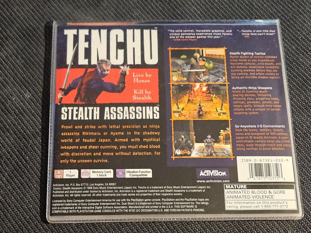 Tenchu: Stealth Assassins Playstation NTSC - PS1 | Kaufen auf Ricardo