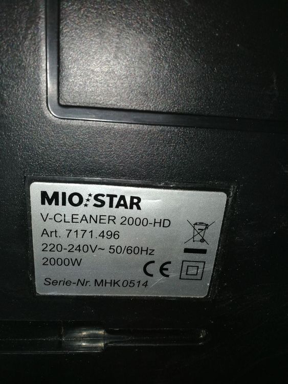 Staubsauger MIO STAR V‑CLEANER 2000w (Gebraucht) in St. Margrethen SG ...