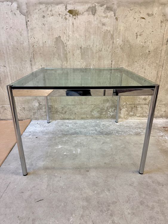 USM Haller Quadratischer Tisch Tischplatte Glas (100x100 cm) (Gebraucht ...