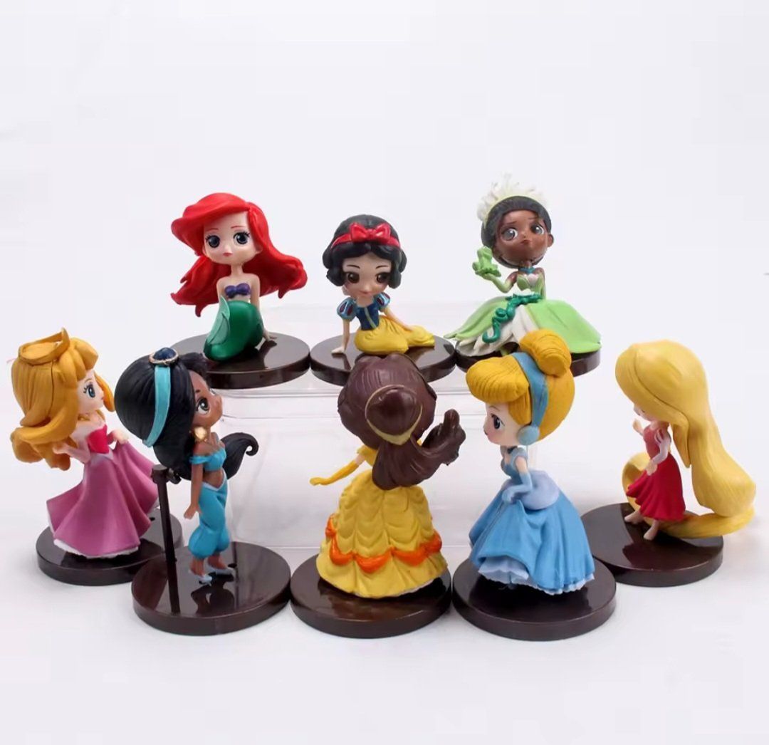 8x Mini Figurines Disney Blanche Neige , Pepper, Raiponce (Neuf avec ...
