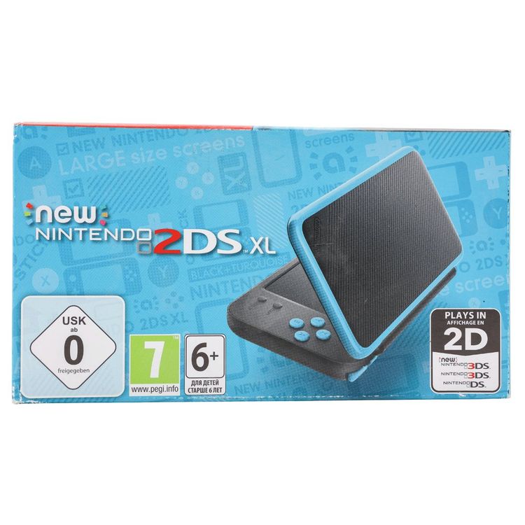 New Nintendo 2DS XL Black + Turquoise - 3DS - NEW (Neu und ...