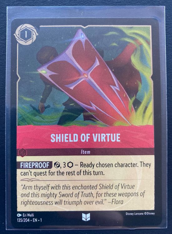 Lorcana FOIL SHIELD OF VIRTUE 135/204 EN-1 Uncommon (Usato) a Lugano ...