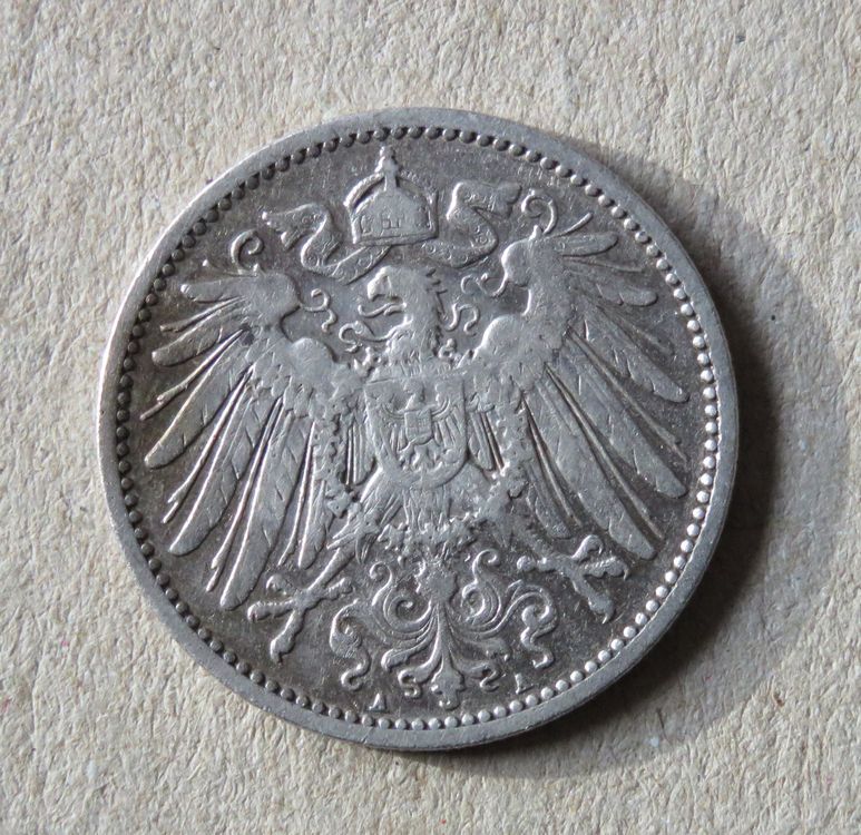 1 Mark 1904, A, Deutsches Reich, Silber (Gebraucht) in Kreuzlingen für ...