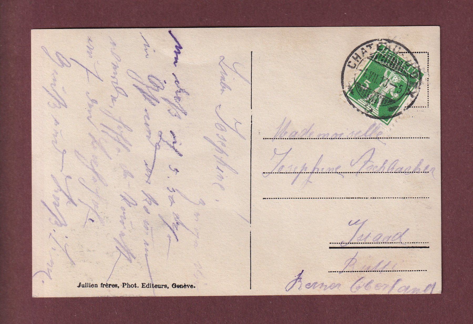 MONTREUX - Dents du Midi - 1913 (D'occasion) à Pully pour CHF 5 – avec ...