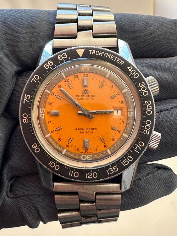 C.F. Bucherer Archimedes Diver 1970 Vintage Taucheruhr | Kaufen auf Ricardo