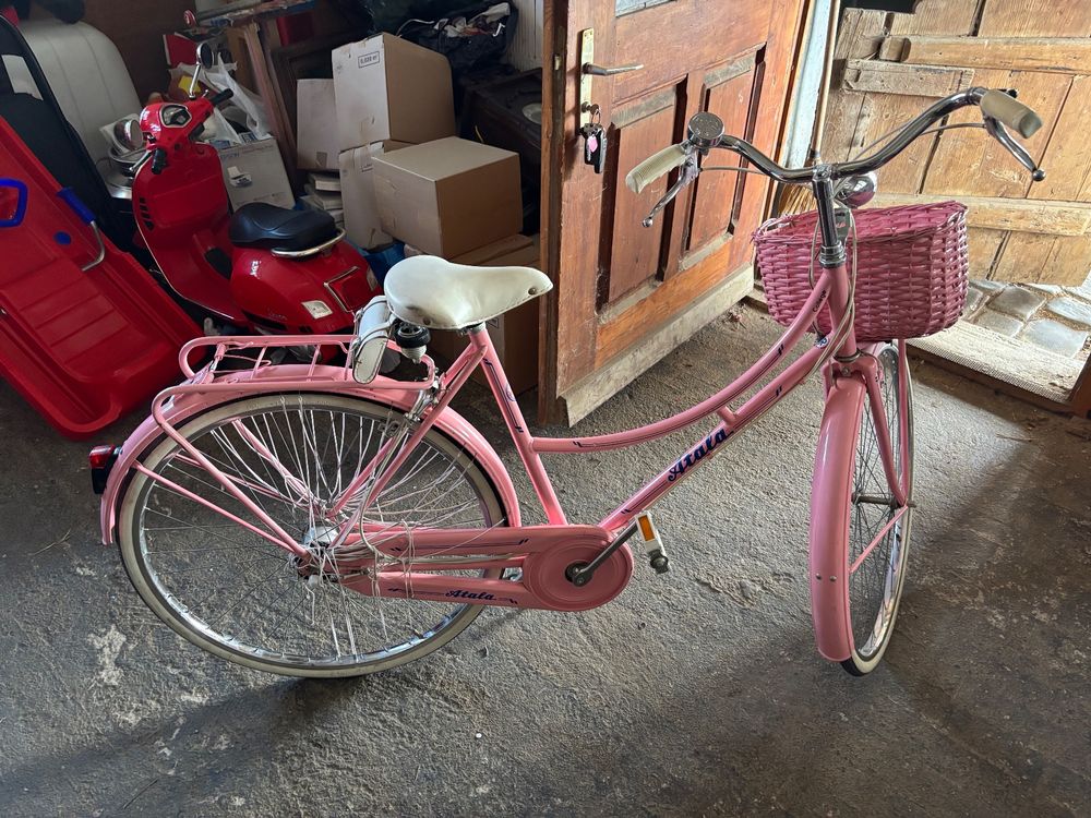 Vélo de ville vintage Stala rose avec panier, idéal pour ... (Gebraucht ...