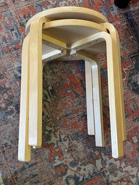 2er Set Design Hocker Frosta IKEA (Stil Alvar Aalto/Artek) | Kaufen auf Ricardo
