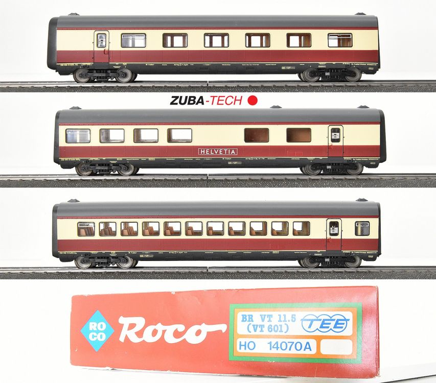 Roco 14070A TEE-Zwischenwagen-Set der DB 3-tlg mit OVP (Gebraucht) in ...