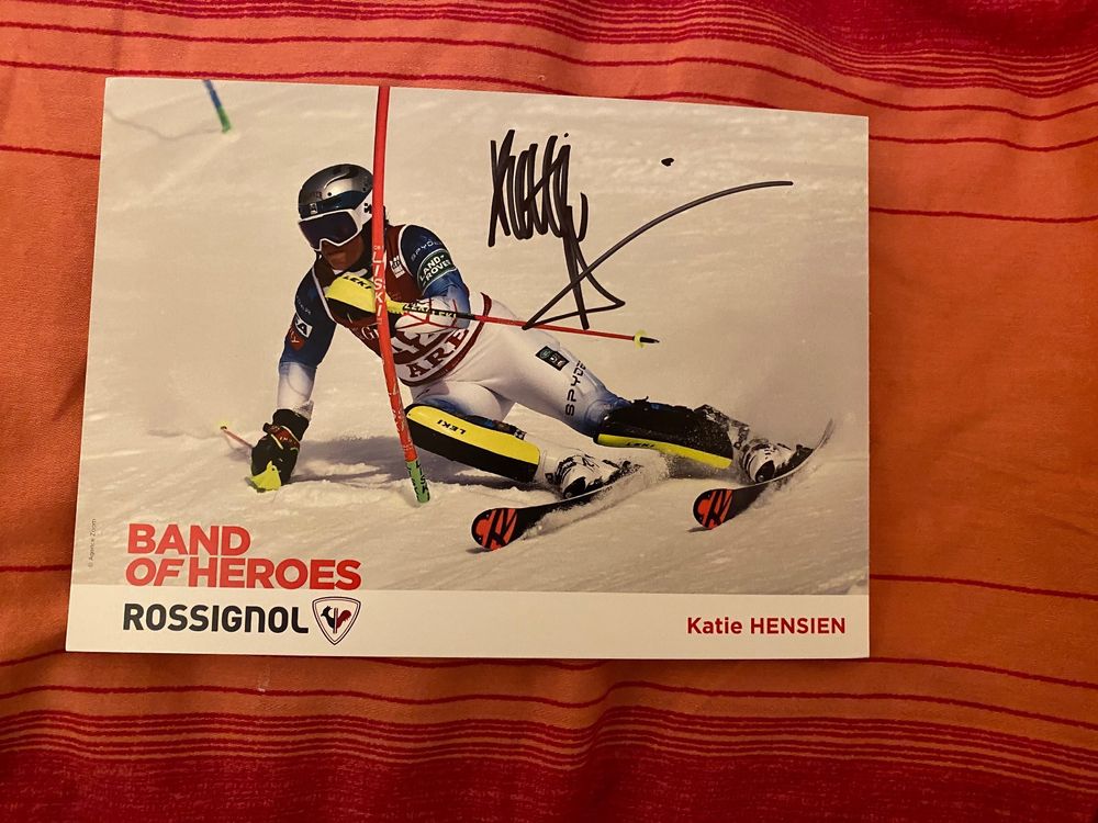 Autogrammkarte Katie Hensien handsigniert | Kaufen auf Ricardo Autogrammkarte Katie Hensien handsigniert | Kaufen auf Ricardo