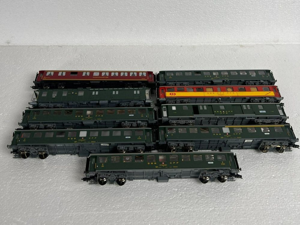 9 Schöne Fleischmann Wagons der SBB | Kaufen auf Ricardo