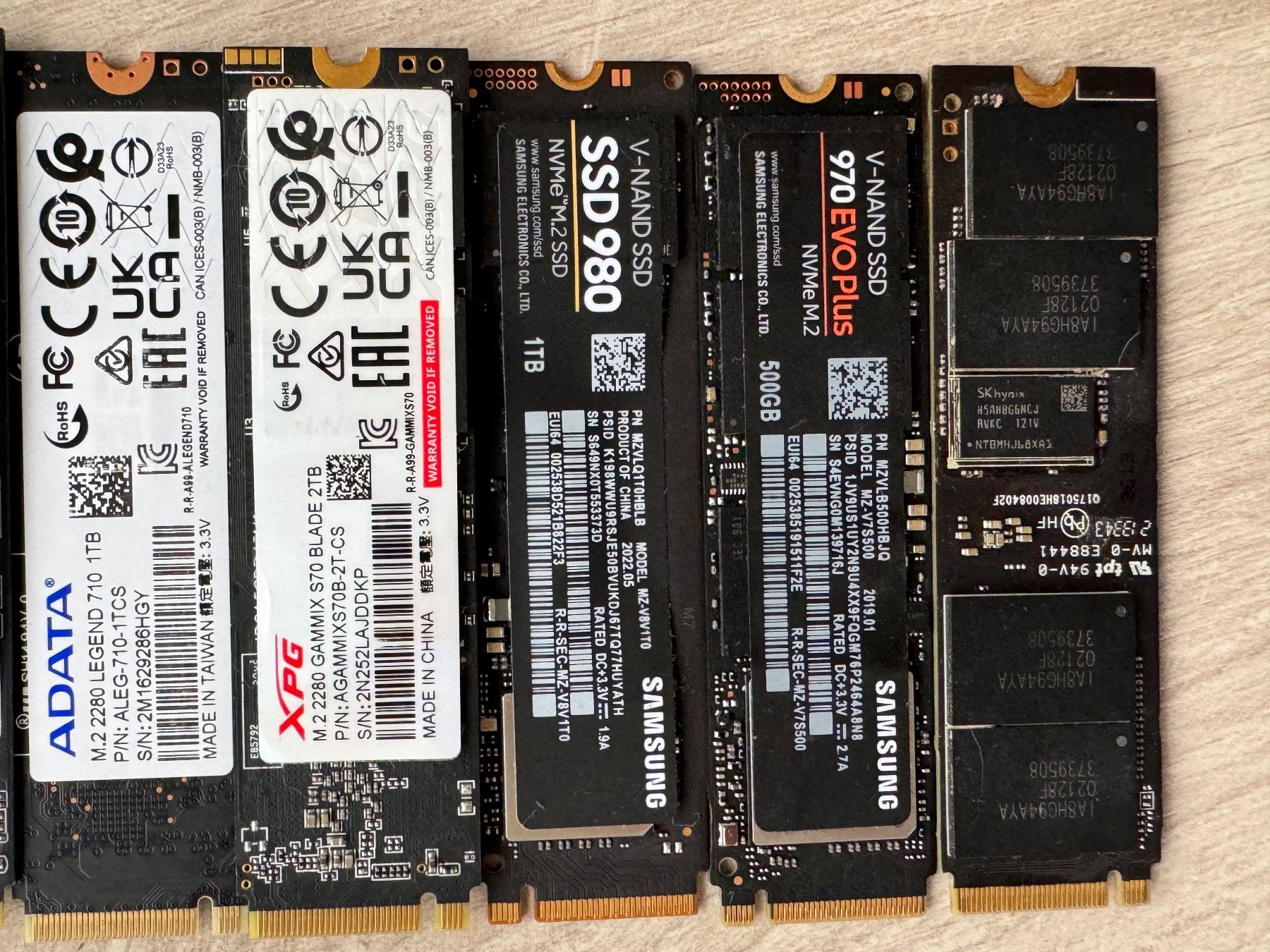 11 SSD M.2 / 2TB / 1TB / 500GB / defective⚠️ (Defekt) in Neuchatel für ...