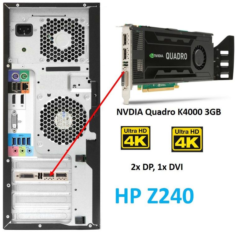 PC HP CAD Video Workstation Z240 32GB 256GB SSD WLAN WIN11 (Gebraucht ...