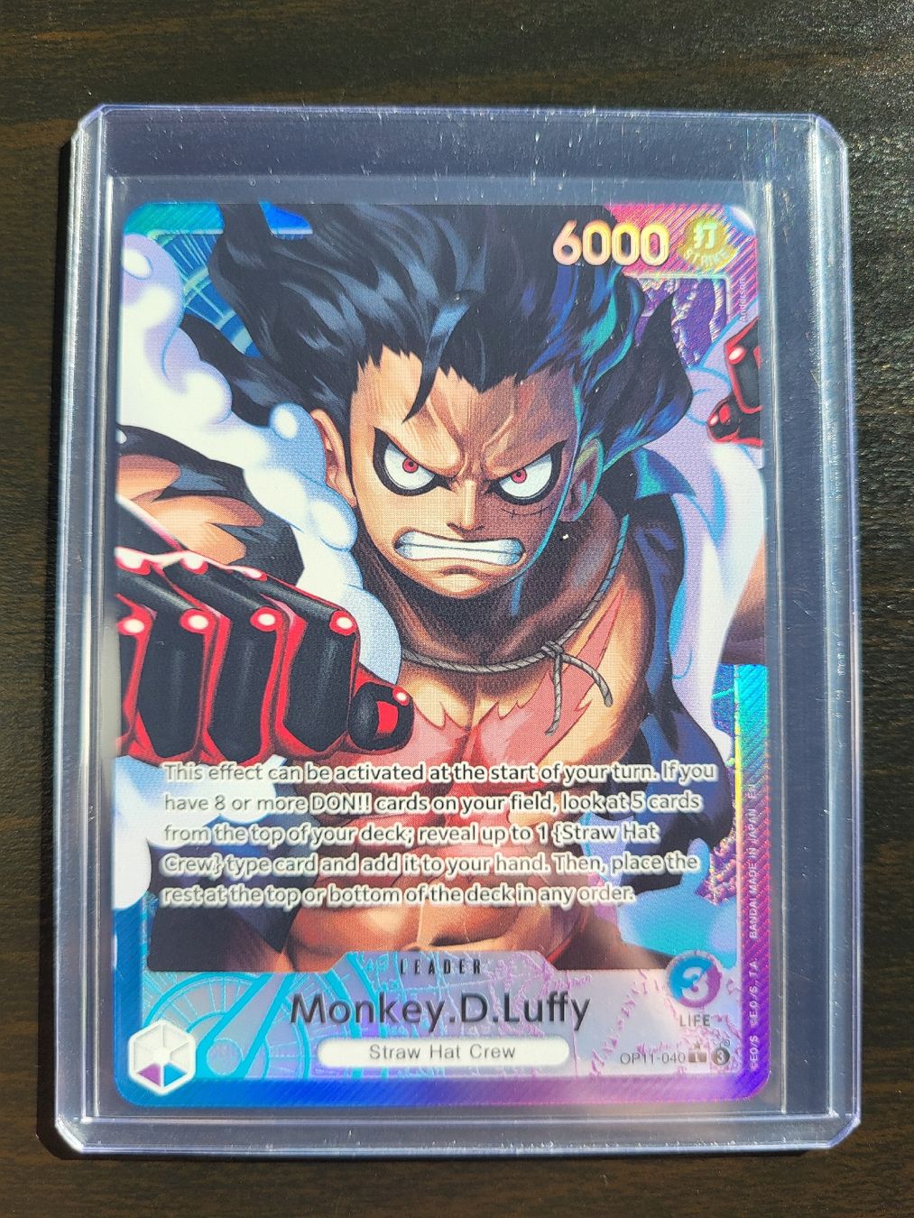 One piece leader Monkey.D.Luffy (OP11-040) (V.2) englisch (Neu (gemäss ...