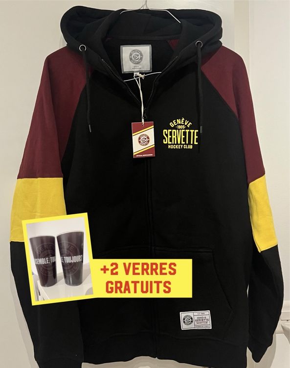 GSHC Geneve Servette Hockey Club - Hoodie/Sweatshirt XL NEUF (Neu ...