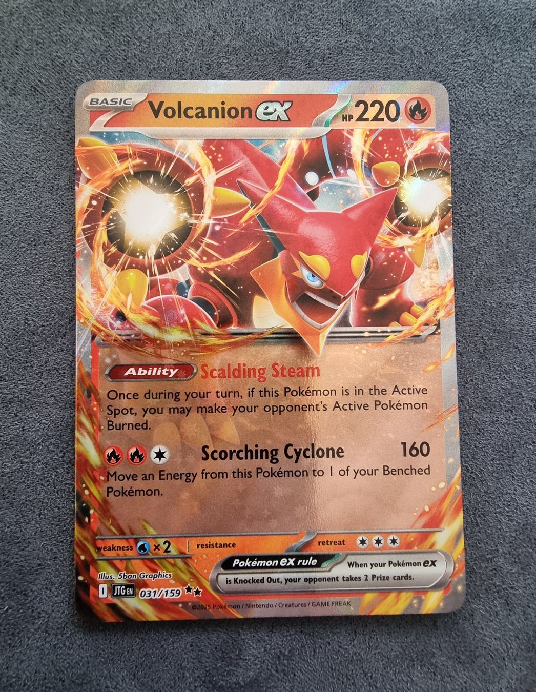 Pokémon Journey Together Volcanion ex 031/159 🇱🇷 rare (Neu (gemäss ...