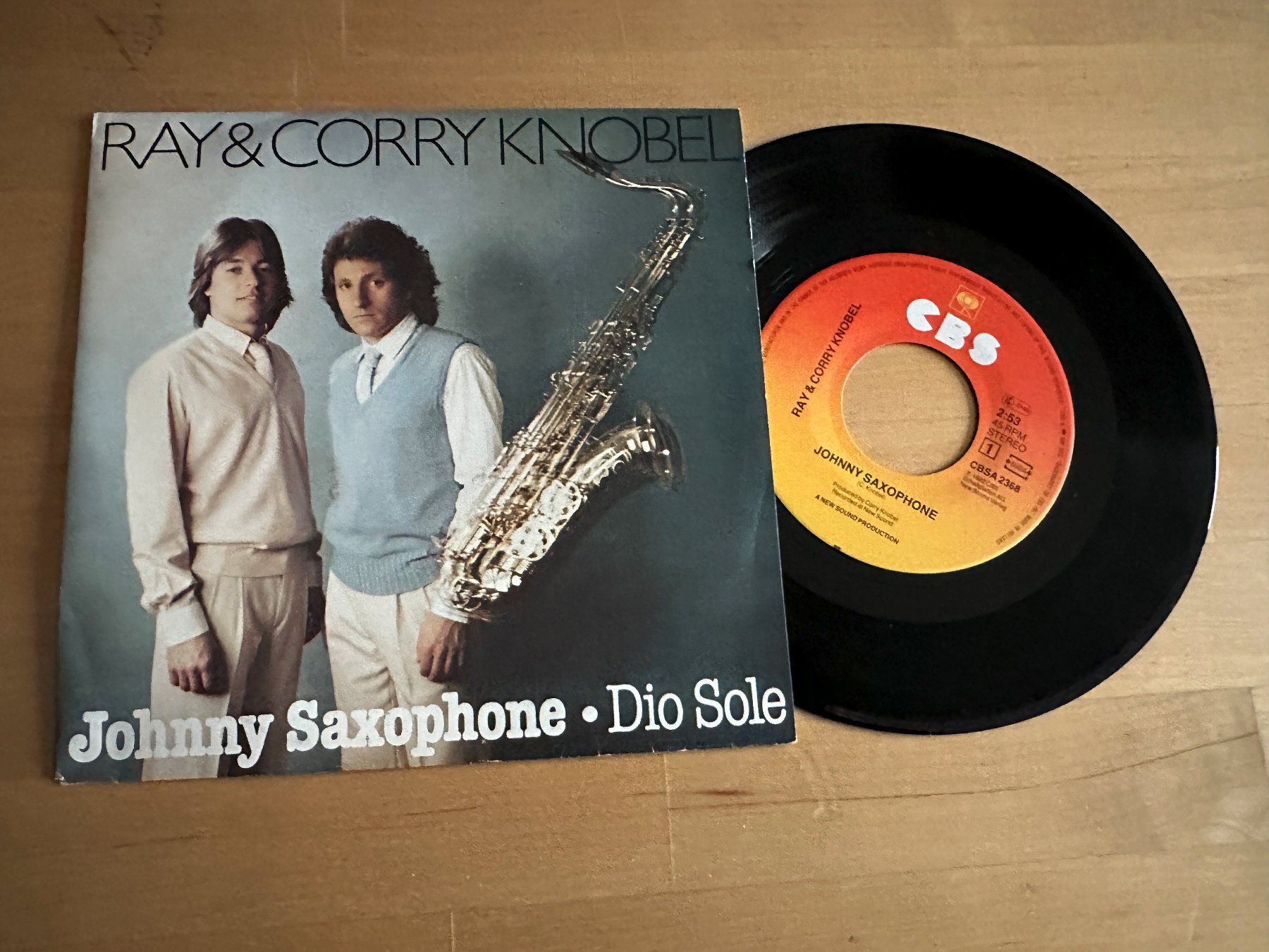 RAY & CORRY KNOBEL rare Single Johnny Saxophone SWISS Kult (Gebraucht ...