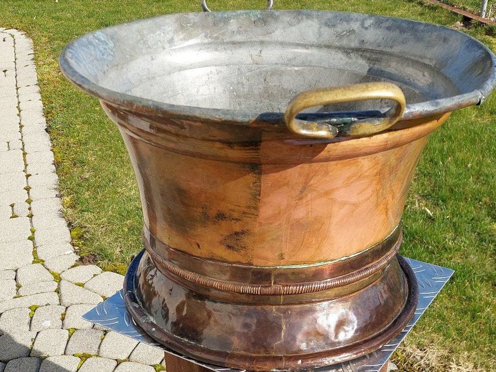 Grosser Kupferkessel mit Traggriffen | Kaufen auf Ricardo