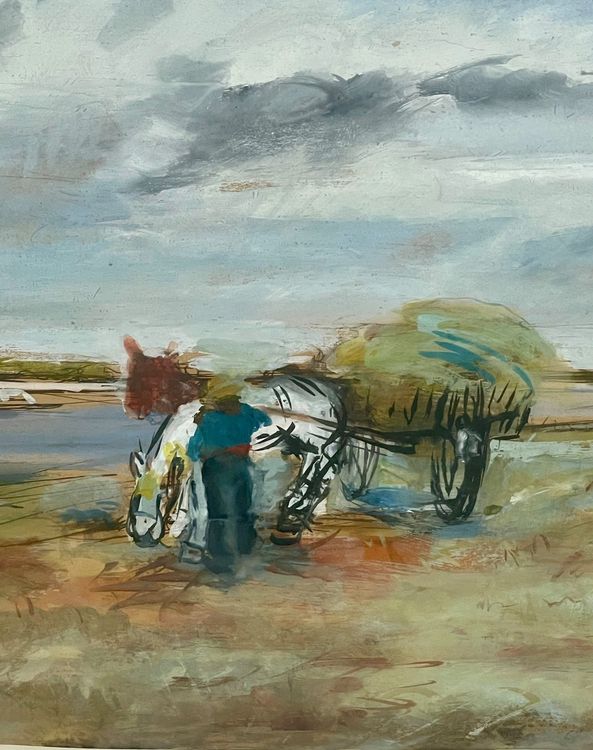 Hans Soppera (1900-1963) Feldarbeit Aquarell | Kaufen auf Ricardo