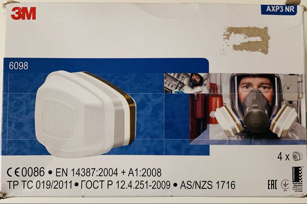 3M 6098 AXP3 NR Filter, originalverpackt (4 Stk) (Neu und ...