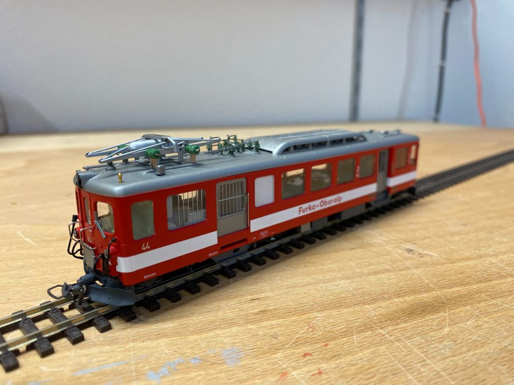 BEMO H0m FO Triebwagen BDeh 2/4 Nr. 44 Digital rot/weiss (Neu (gemäss ...