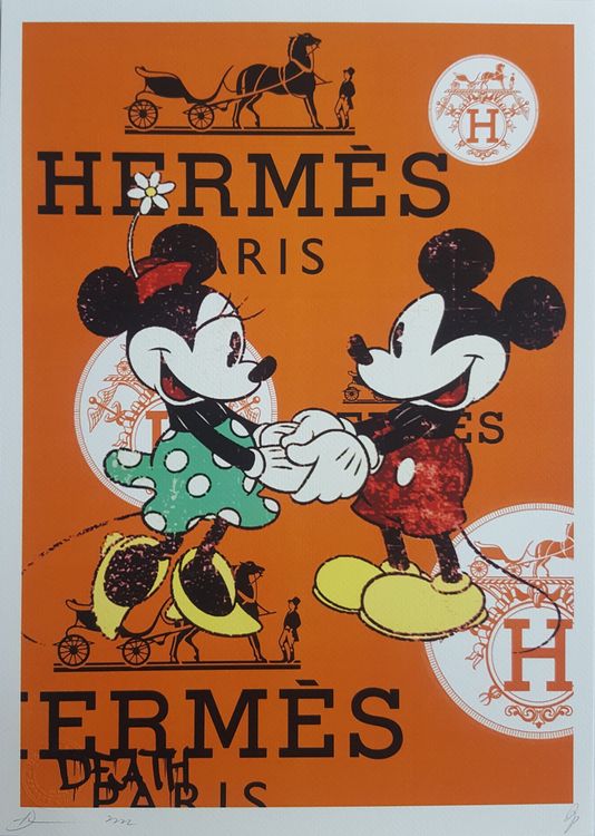 Death NYC Pop Art Druck " Hermes Micky & Minnie Mouse (Neu (gemäss ...