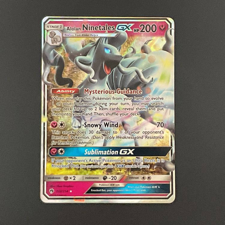Pokémon Alolan Ninetales Gx 132/214 Lost Thunder EN NM - M (Gebraucht) in Niederuzwil für CHF 5 ...