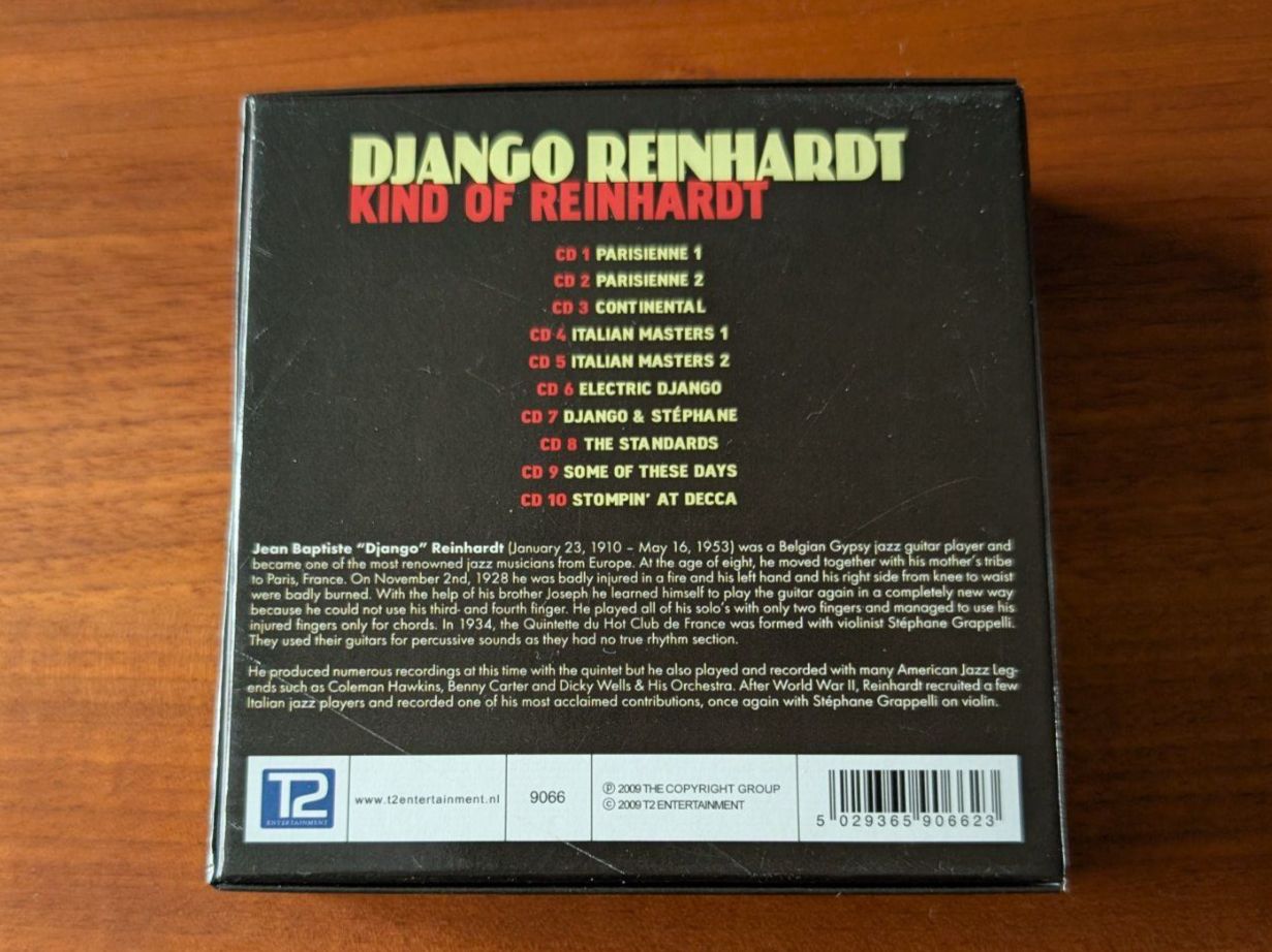 Django Reinhardt - Kind of Reinhardt - 10 CD Box Set (Gebraucht) in ...