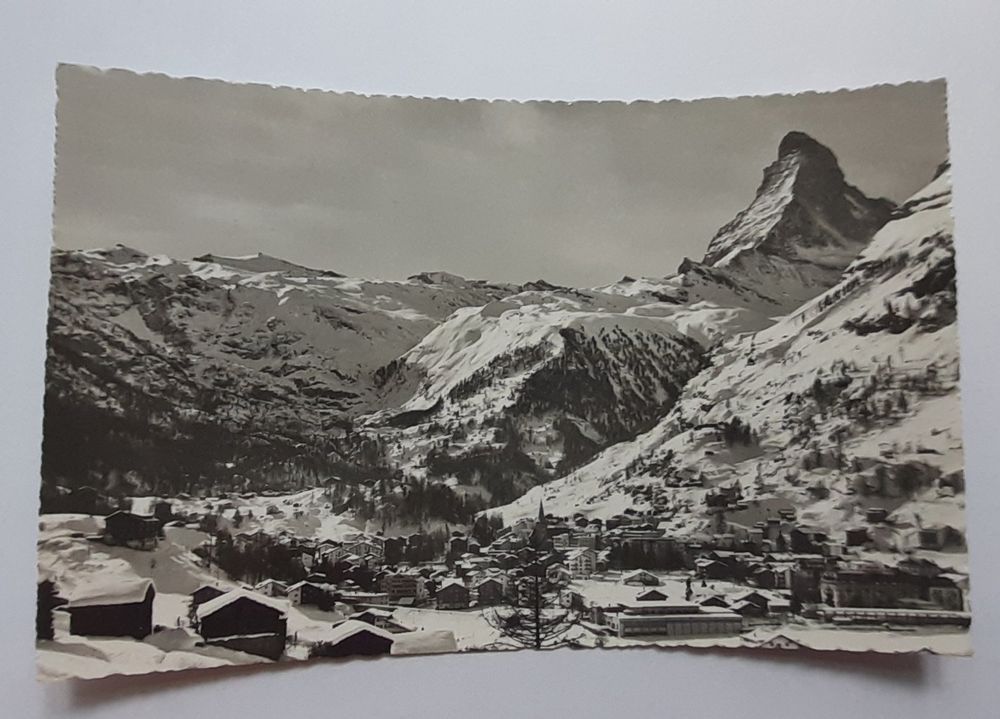 AK Zermatt Matterhorn Winter Werbeflagge Television VS (Gebraucht) in Gurtnellen für CHF 0.7 ...