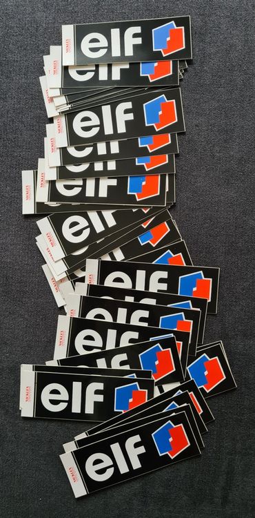 elf Aufkleber Sticker 37 Stück Öl Oil Motoroel Renault (Gebraucht) in ...