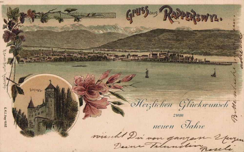 Gruss aus Rapperswil. Schloss, 1899 (Gebraucht) in Bronschhofen für CHF 15 – mit Lieferung auf ...