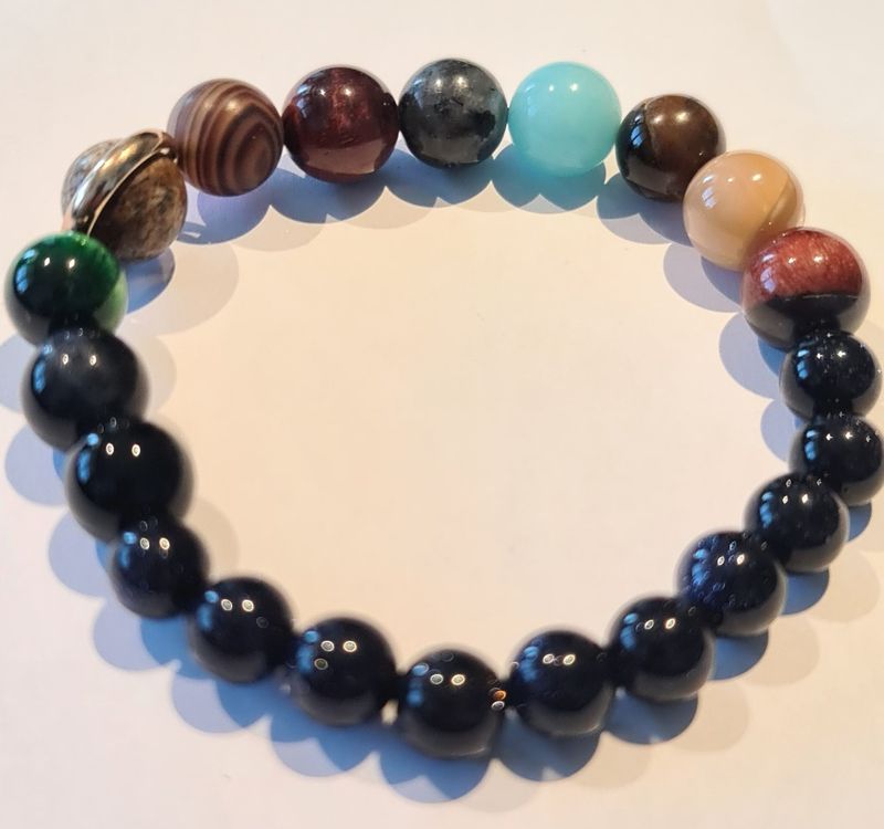 Solar System Planeten Armband aus Stein (Neu und originalverpackt) in ...