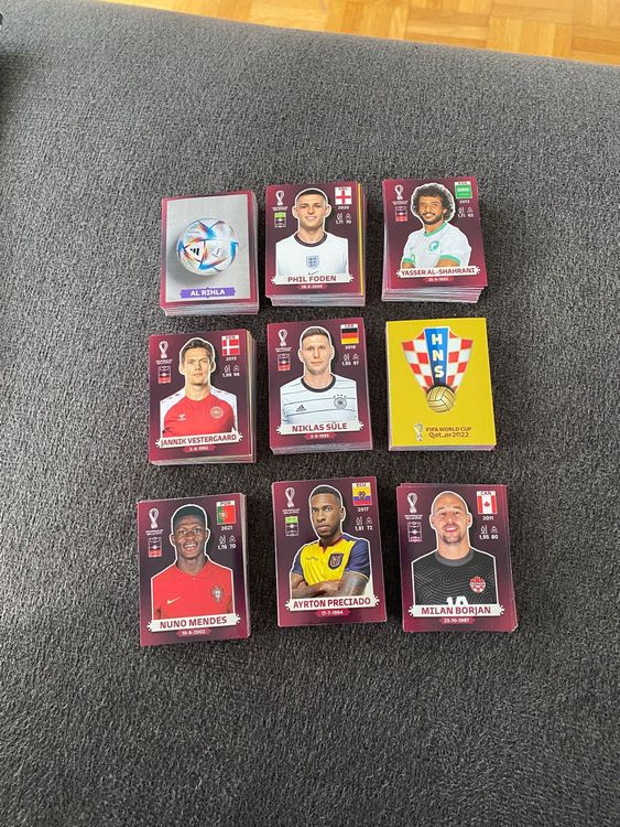 442 Panini Bilder WM 22 inkl Messi/Ronaldo/Mbappe/Neymar | Kaufen auf ...