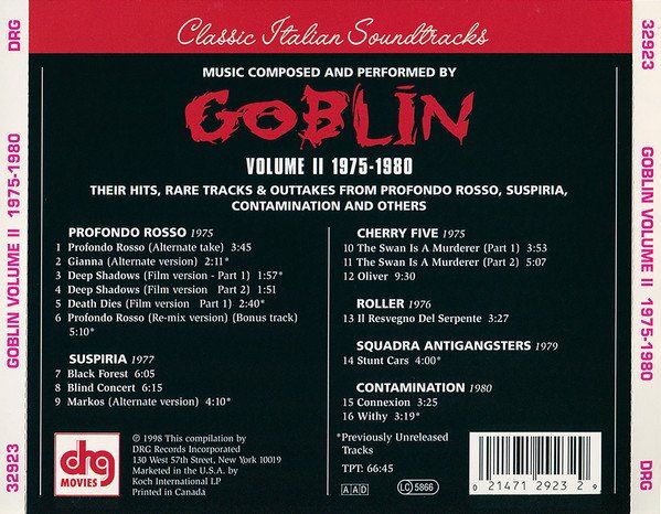 Goblin – Volume II 1975-1980 - (OST, CD, Soundtrack) (Gebraucht) in ...