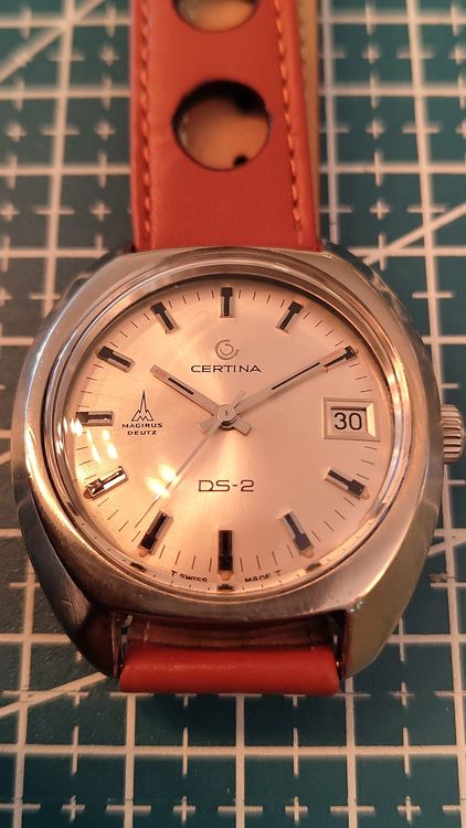 Vintage Certina DS-2 (Handaufzug), Magirus-Deutz Logo | Kaufen auf Ricardo