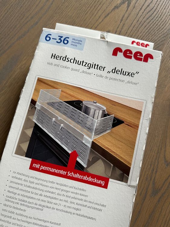 Reer Herdschutzgitter Deluxe - Neu in Originalverpackung (Neu und originalverpackt) in Koppigen ...
