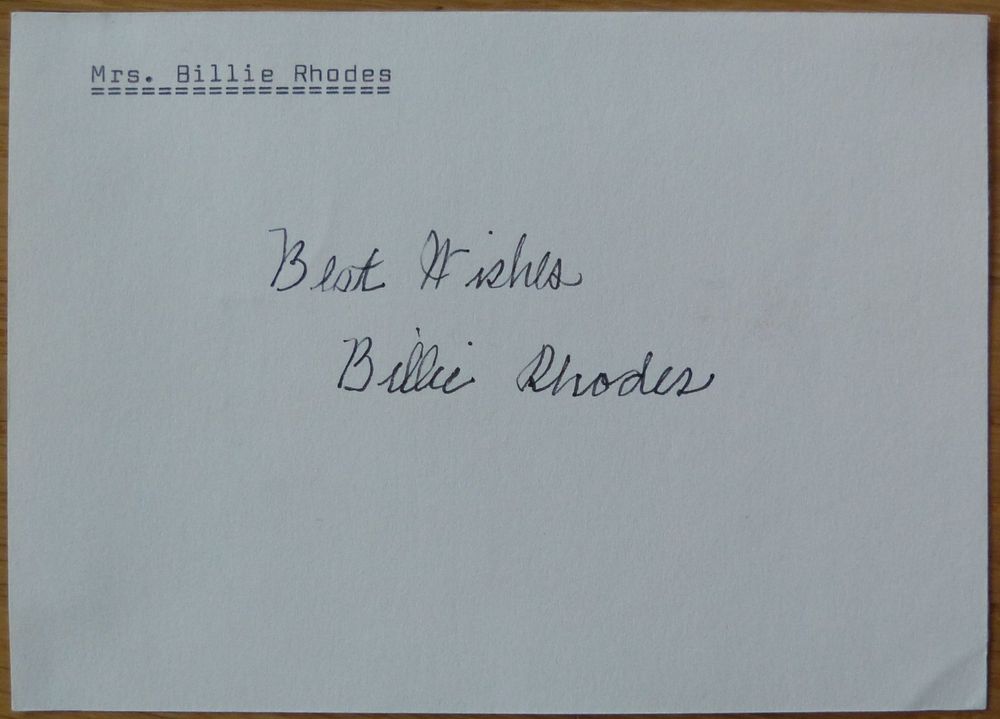 Billie Rhodes (1894-1988) Schauspielerin - Autogramm (Gebraucht) in ...