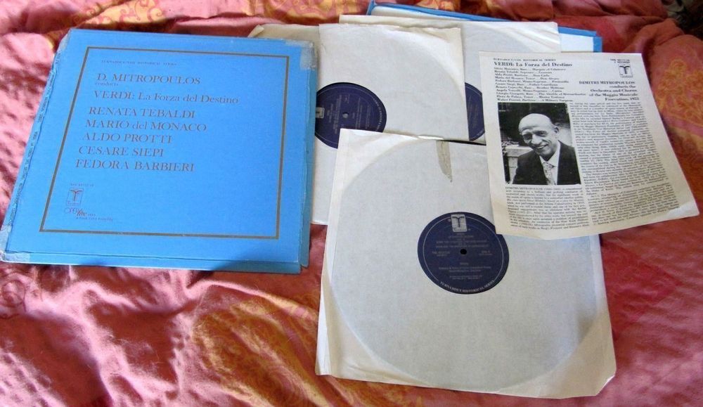 MITROPOULOS 3xLP 33t Verdi Forza Destino 1953 Tebaldi Protti (Gebraucht ...