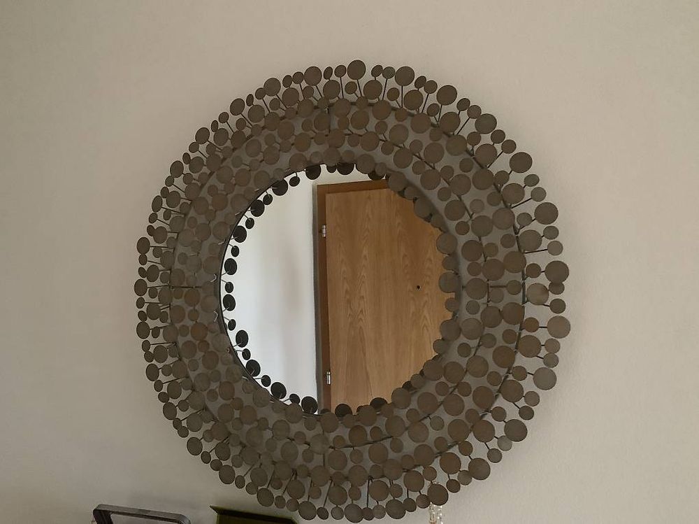 Miroir rond doré de 73 cm de diamètre (Maisons du Monde) (Gebraucht) in ...