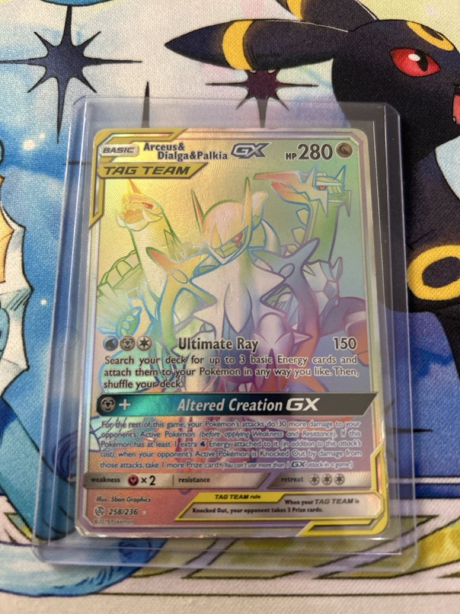 Pokemon Arceus & Palkia & Diagla GX tag team (Neu (gemäss Beschreibung ...