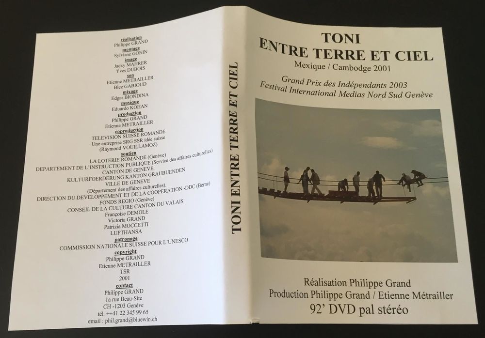 Toni entre Terre & Ciel Documentair Philippe Grand DVD rare (Neu ...