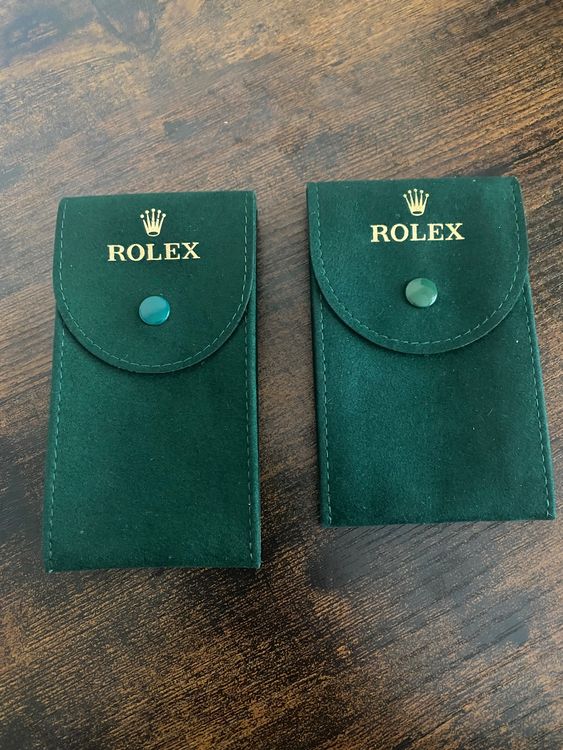 Rolex Etui’s Leder 2 Stück, schmal und breit (Neu (gemäss Beschreibung ...