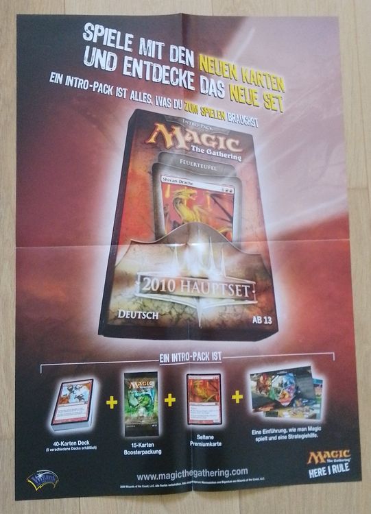 Magic the Gathering Poster 2010 Hauptset 59 x 41 cm (Gebraucht) in ...