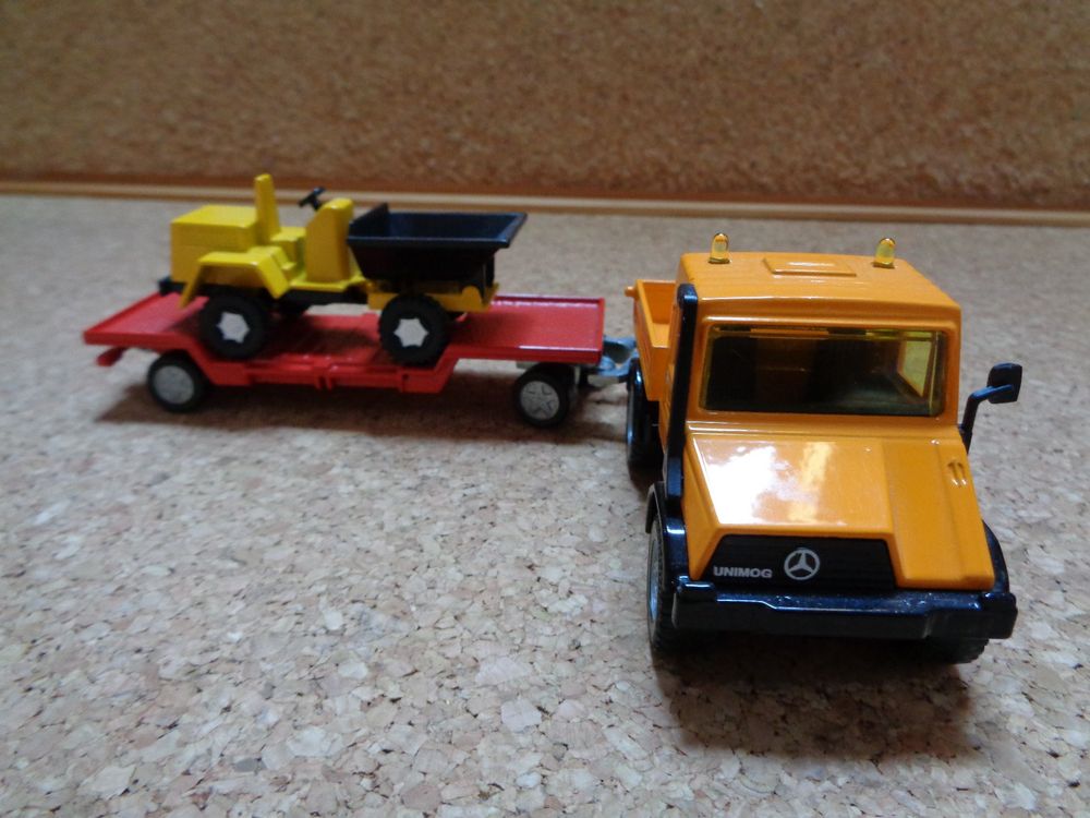SIKU 2232 Unimog U 140 mit Anhänger und Dumper (Neu und ...