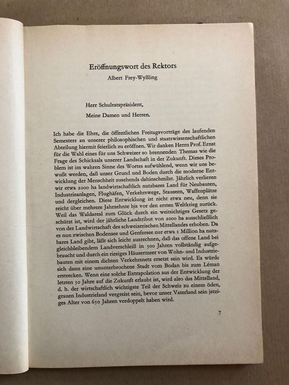 Arthur Rohn: Die Zukunft von Feld, Wald und Wasser 1958 (Gebraucht) in ...