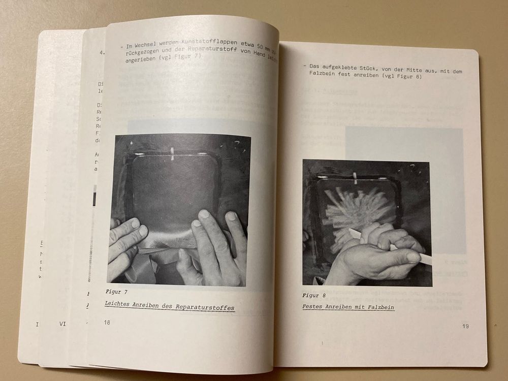 Schlauchboote - Reparaturanleitung für Sattler - CH Armee (Gebraucht ...